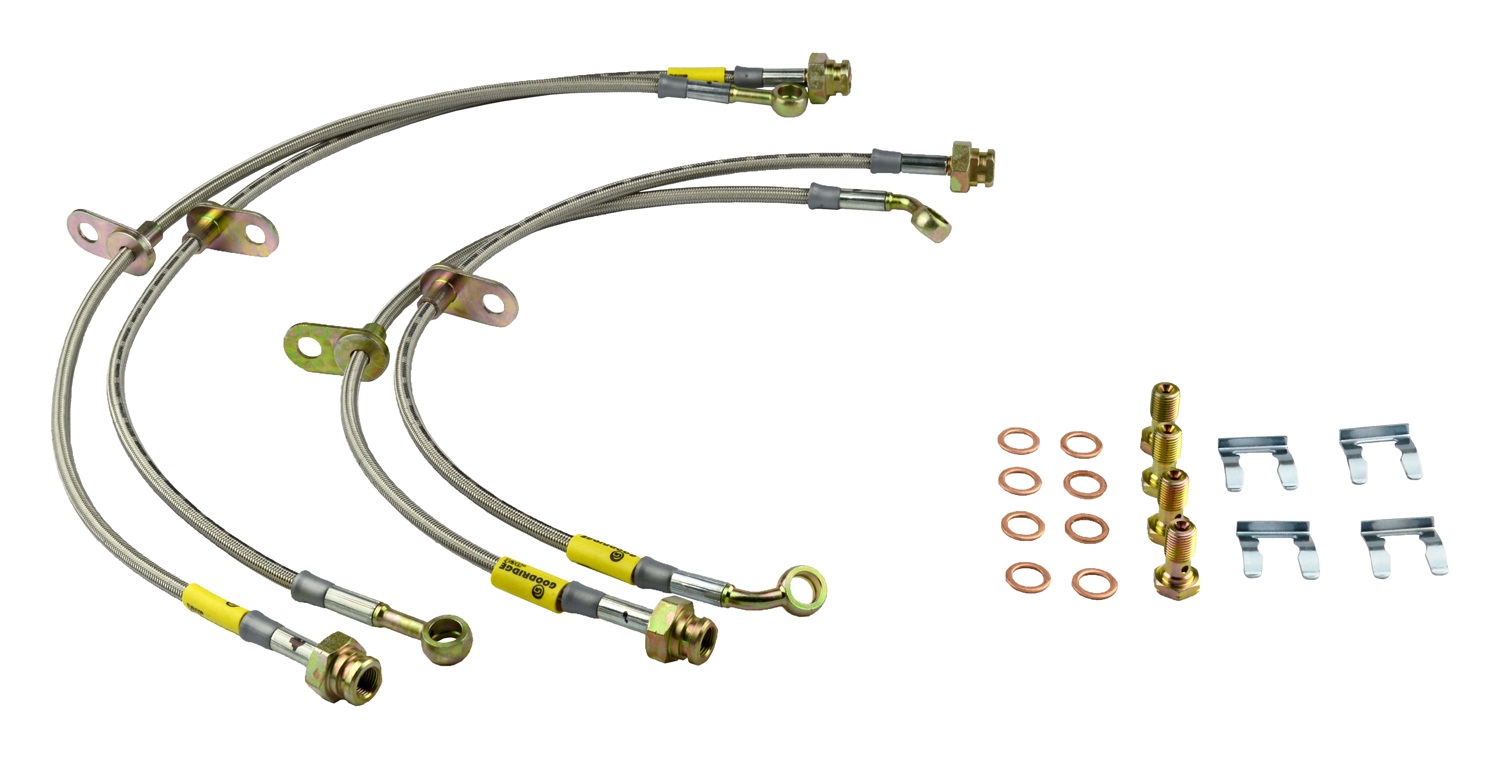 Goodridge USA 12219 G-STOP SS Braided Brake Line Kit Fits 10-15 Camaro ...